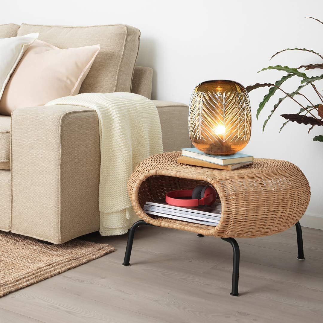 Battery Operated Round Table Lamp, Decorative Cordless Lamp, Battery ...