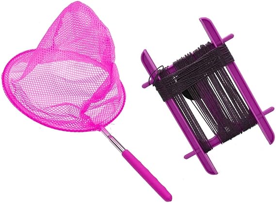 Kids Telescopic Extendable Fishing Net & Crabbing Line with Bait Bag ...