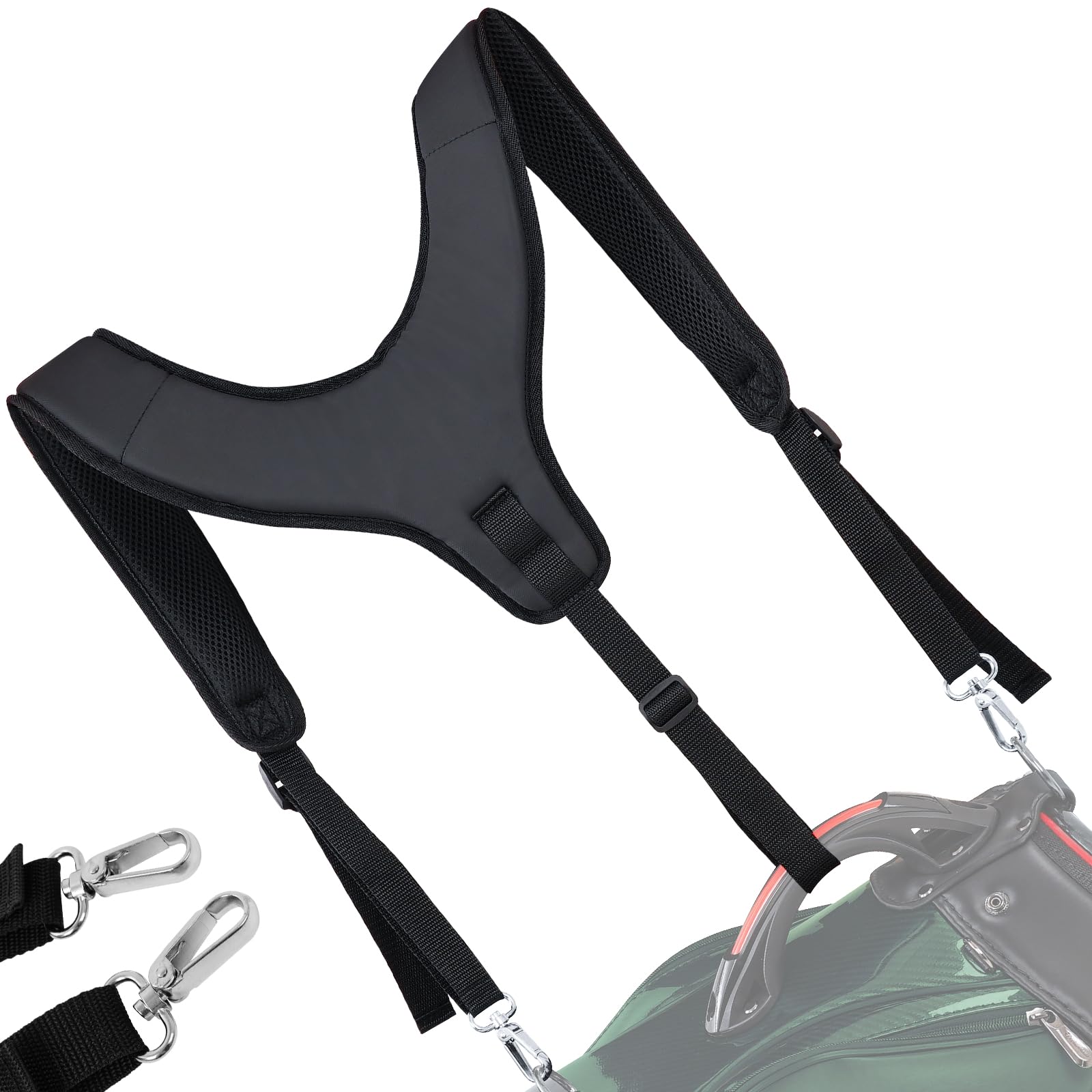 LZFAN Golf Bag Straps,Universal Replacement Double Shoulder Shoulder ...