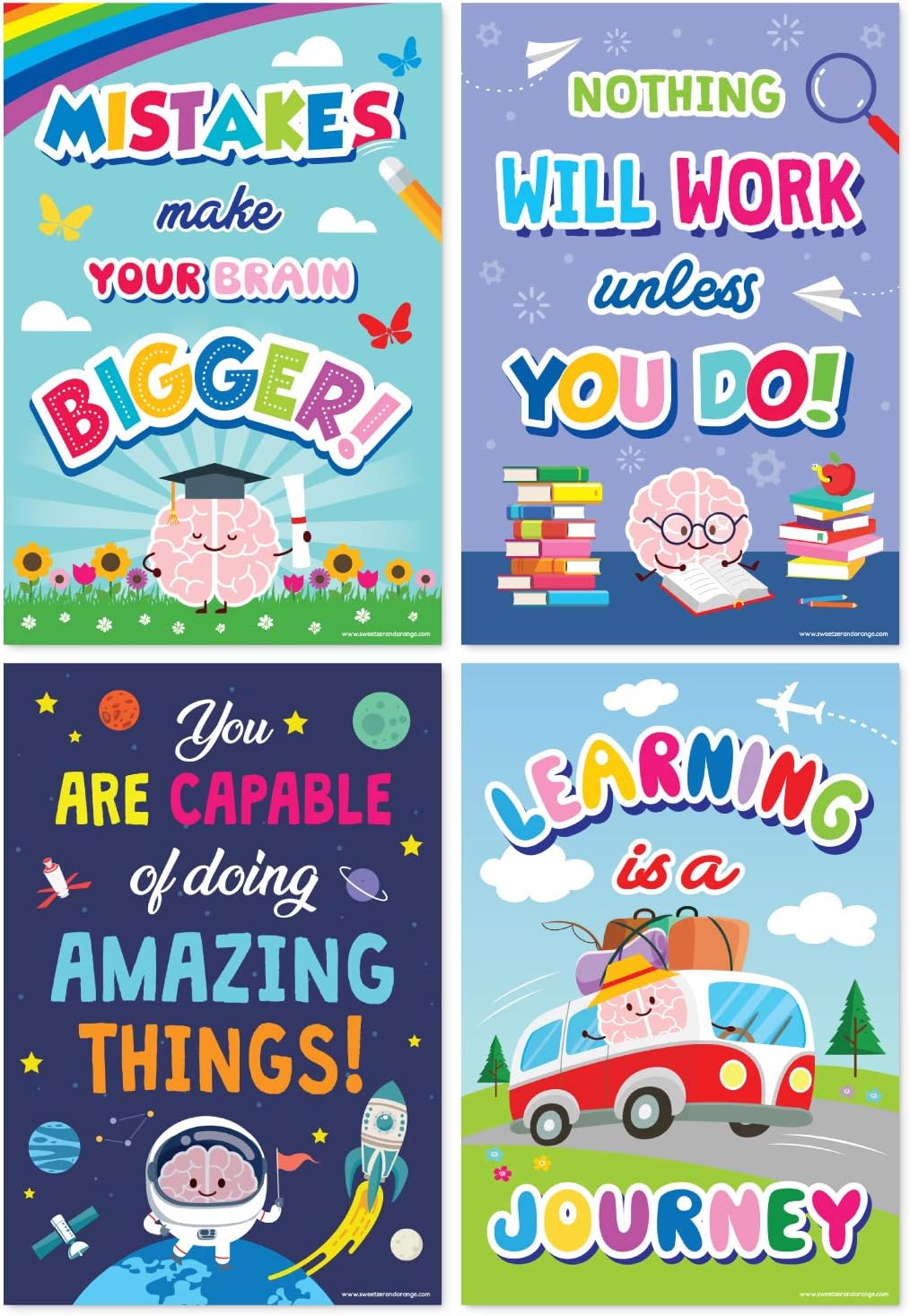 Sweetzer & Orange Growth Mindset Posters, Homeschool Preschool Posters ...