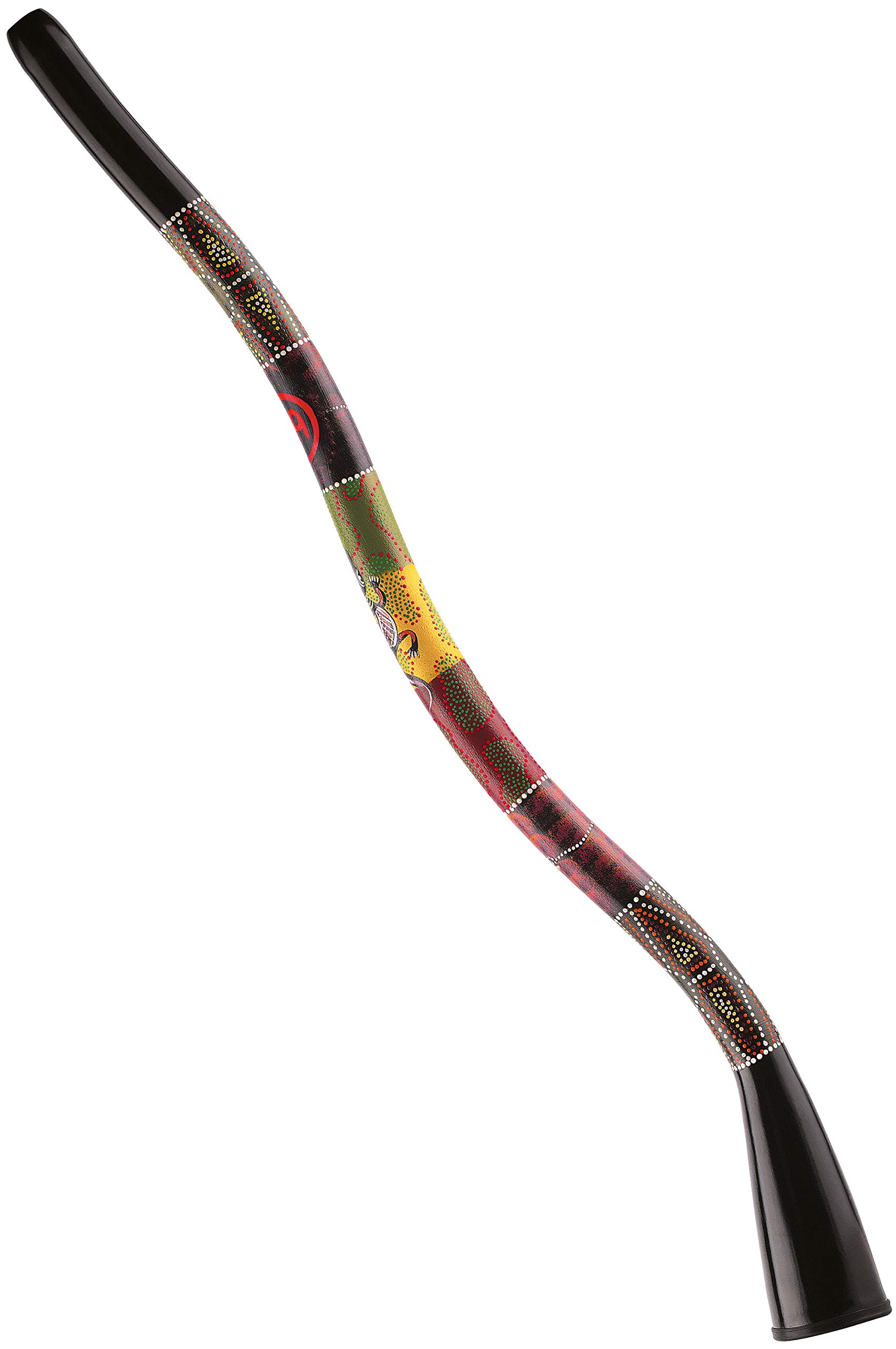 Meinl Percussion 51" Synthetic Didgeridoo, S-Shaped Body in Black with ...