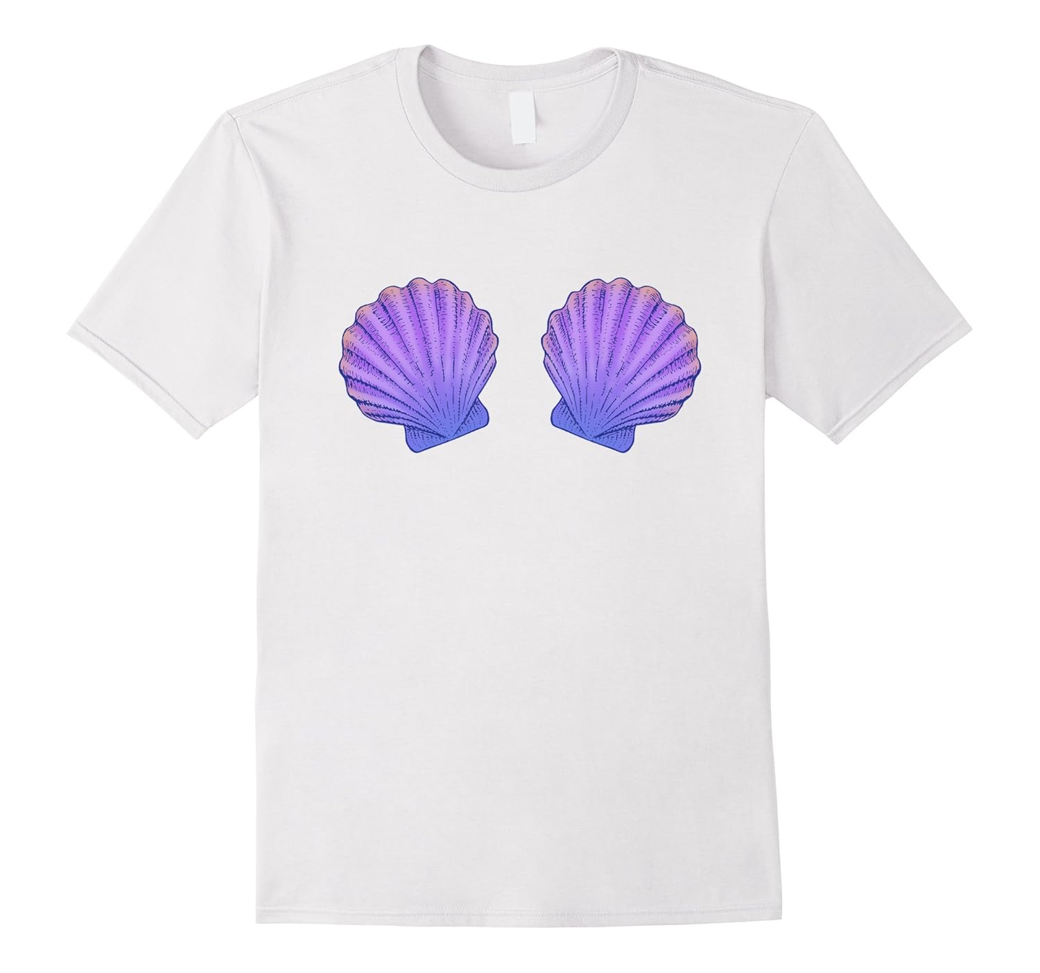Mermaid Sea Shell Bra Cute T-Shirt NEW-TD – Teedep