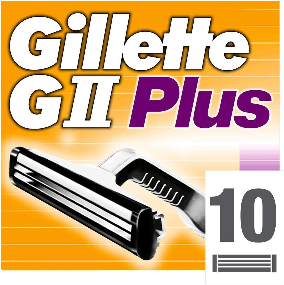 Gillette GII Plus Razor Blades, 10 Refills: Amazon.co.uk: Health ...