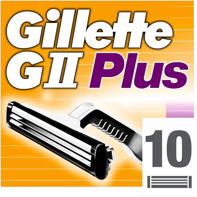 Gillette GII Plus Razor Blades, 10 Refills: Amazon.co.uk: Health ...