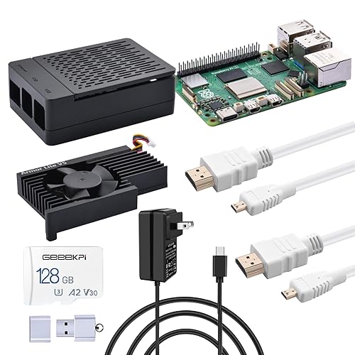 GeeekPi Starter Kit for Raspberry Pi 5 8GB, with Raspberry Pi 5 ...