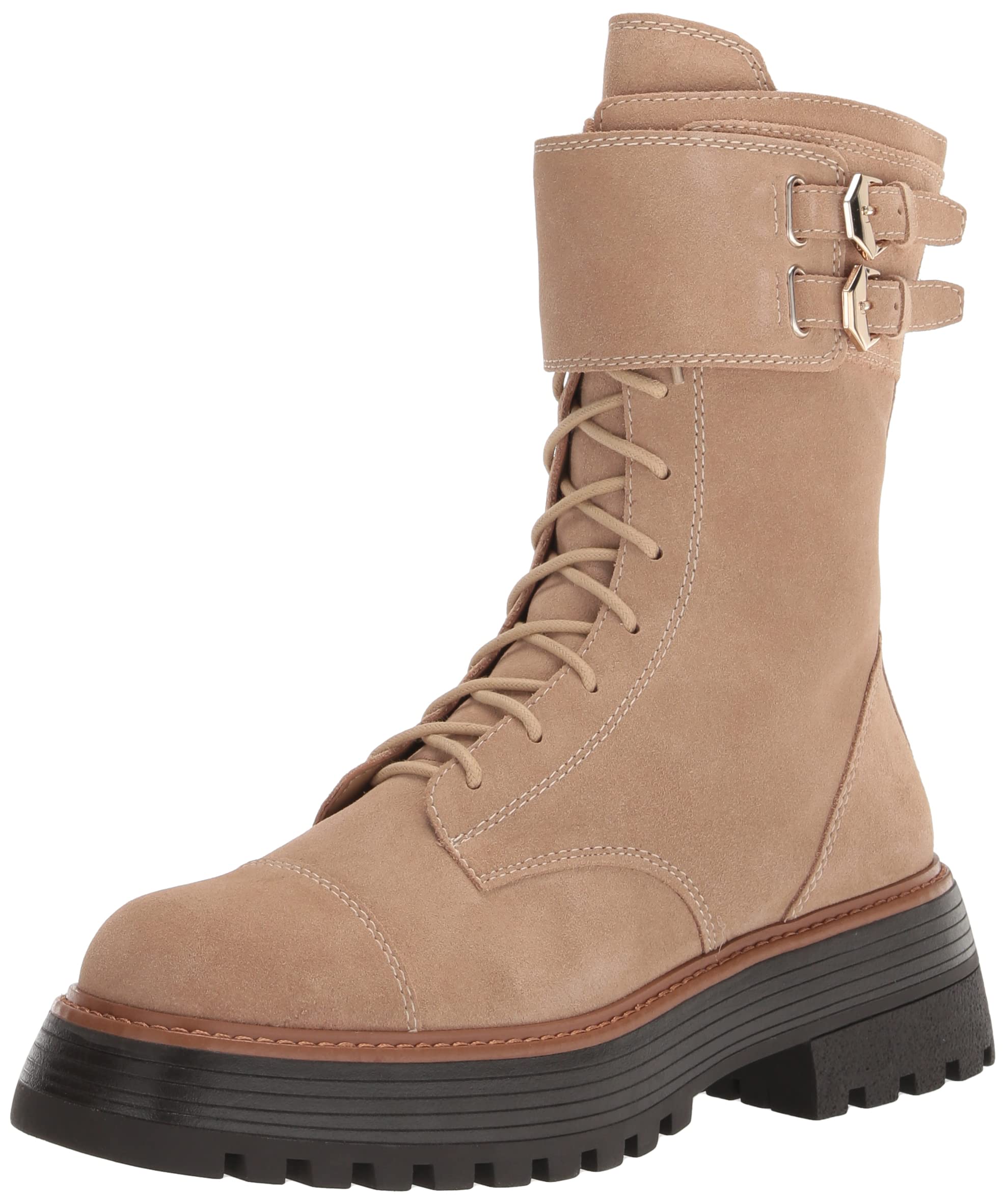 Vince Camuto Women's Footwear Women's Monchia Double Buckle Combat Boot ...