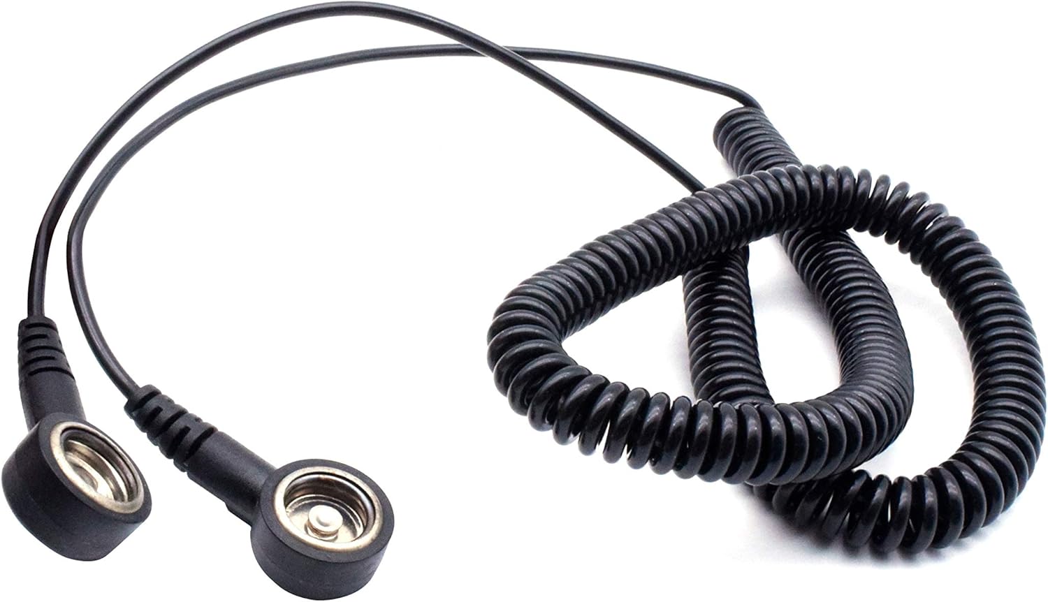 QUADRIOS GmbH ESD Schutz Spiralkabel Erdungskabel 10 mm Druckknopf ...