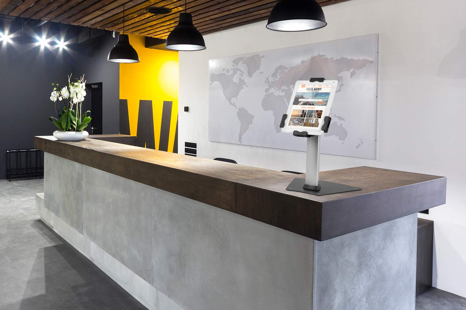 Mount-It! Secure Universal Tablet Kiosk POS - Locking Tablet POS ...