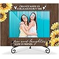 Amazon.com - Sunflower Wooden Photo Frame Coworker Gift for Friends ...