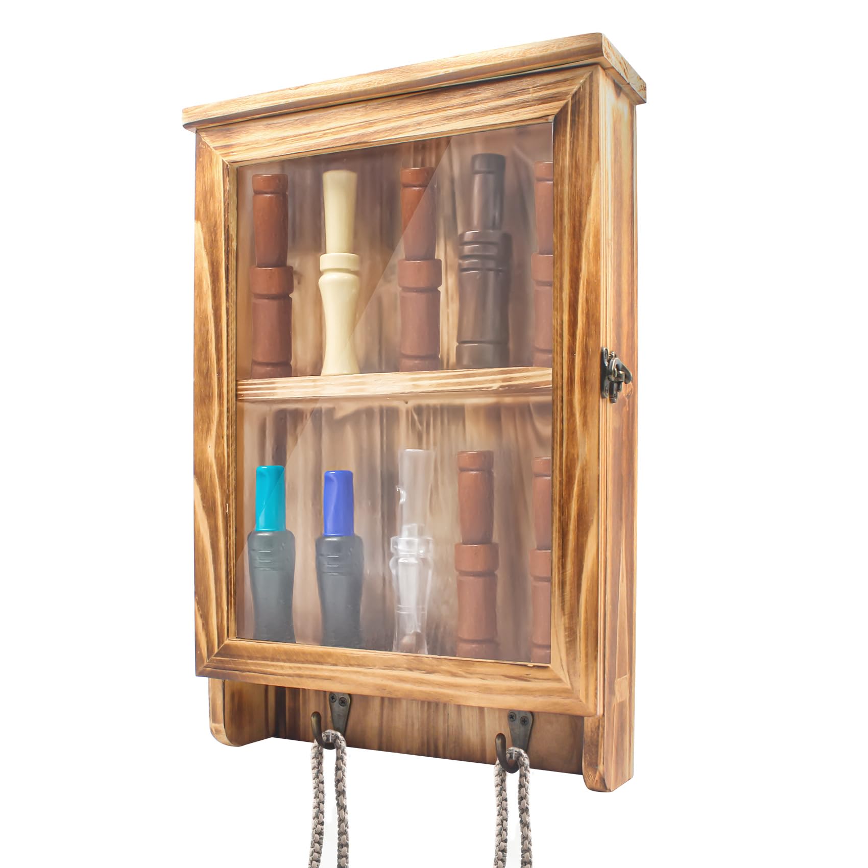 for Duck Call and Lanyard Display Rack - Storage Case for 10 Duck Calls ...