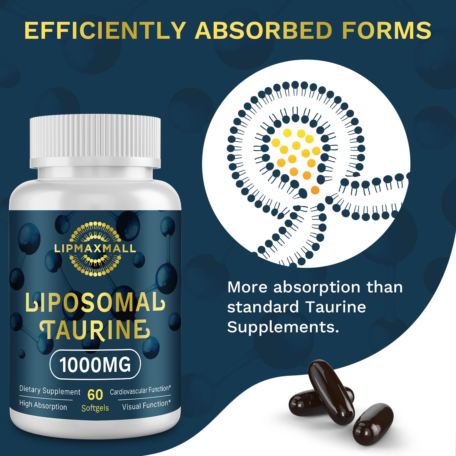 Mua Liposomal Taurine Supplement 1000mg, High Absorption Amino Acid for ...