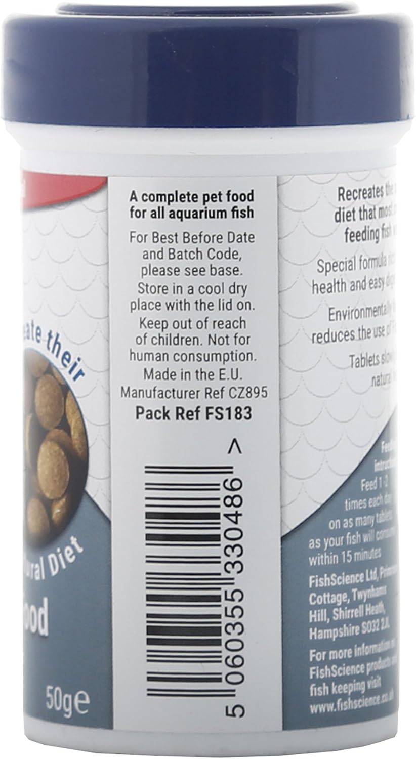 FishScience Corydoras Tablet 50g Fish Science Food Corys Catfish Bottom ...