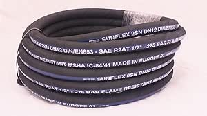 Hydraulic Hose SAE 100R2-AT-08 (1/2") 4042 PSI SUNFLEX 2SN DN12 DIN ...