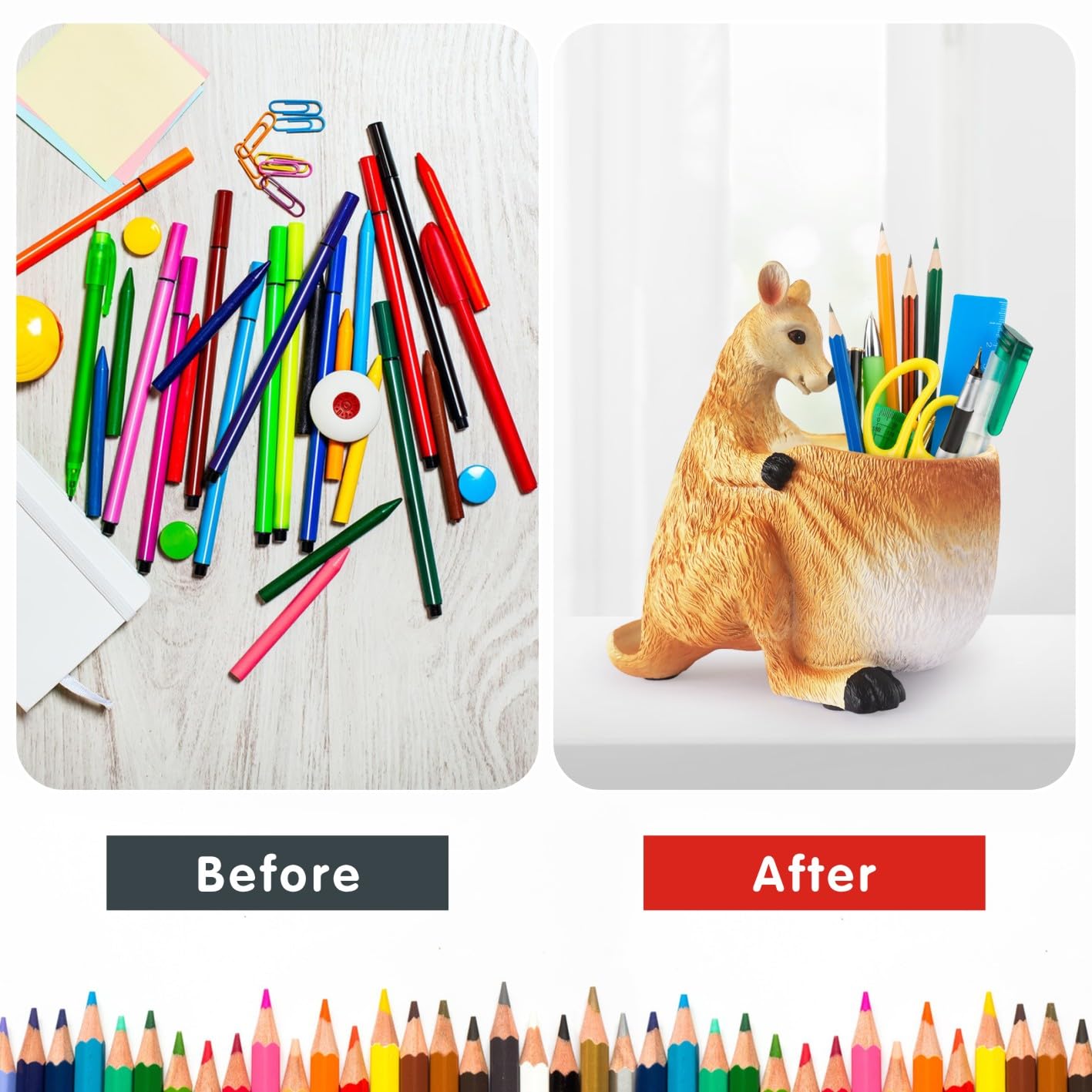 Mua HiComFly Pen Pencil Holder with Phone Stand, Cute Kangaroo Office ...