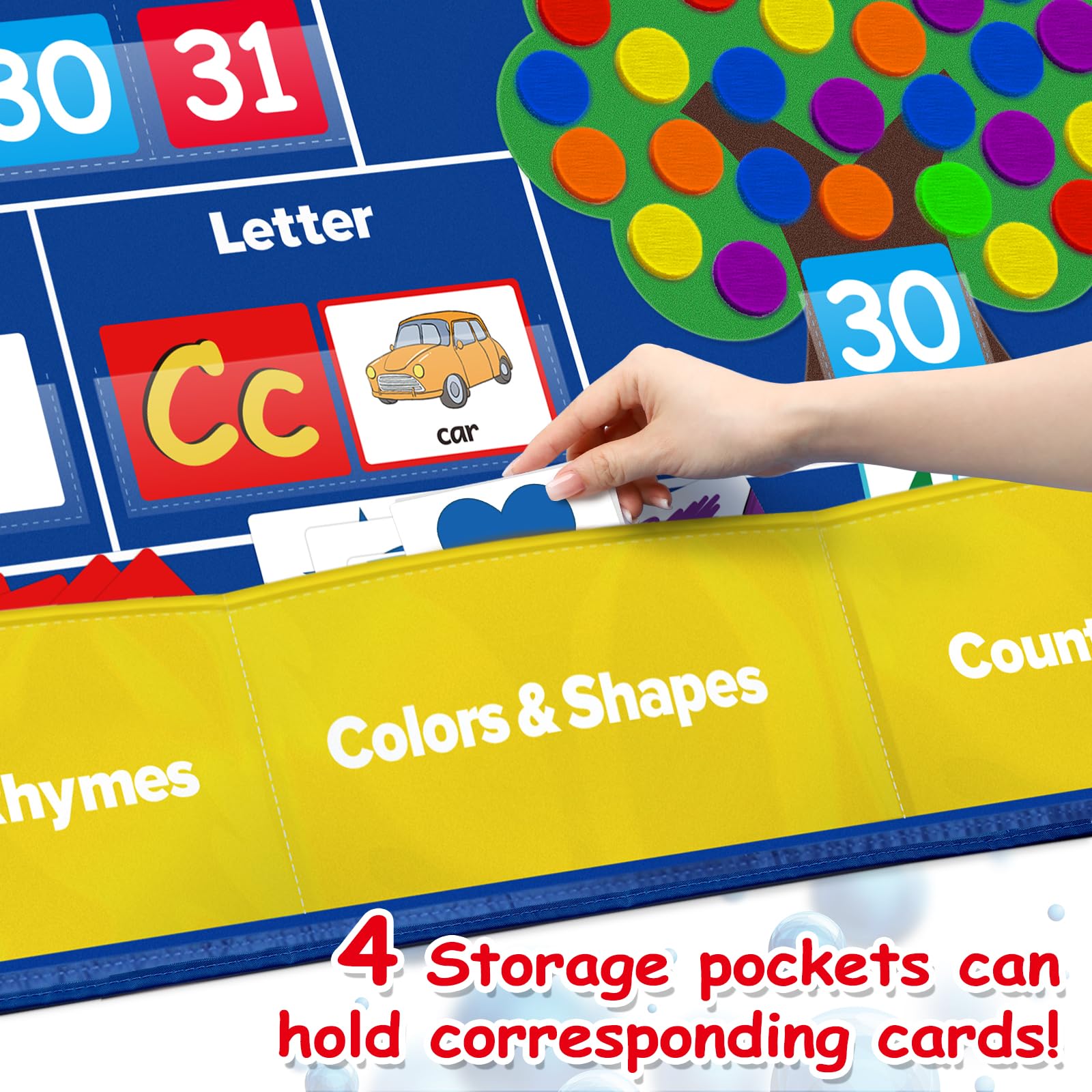 Mua Circle Learning Time Center Pocket Chart Calendar Set, Educational ...