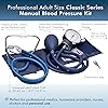 NOVAMEDIC Adult Size Blue Manual Blood Pressure Machine and Stethoscope ...