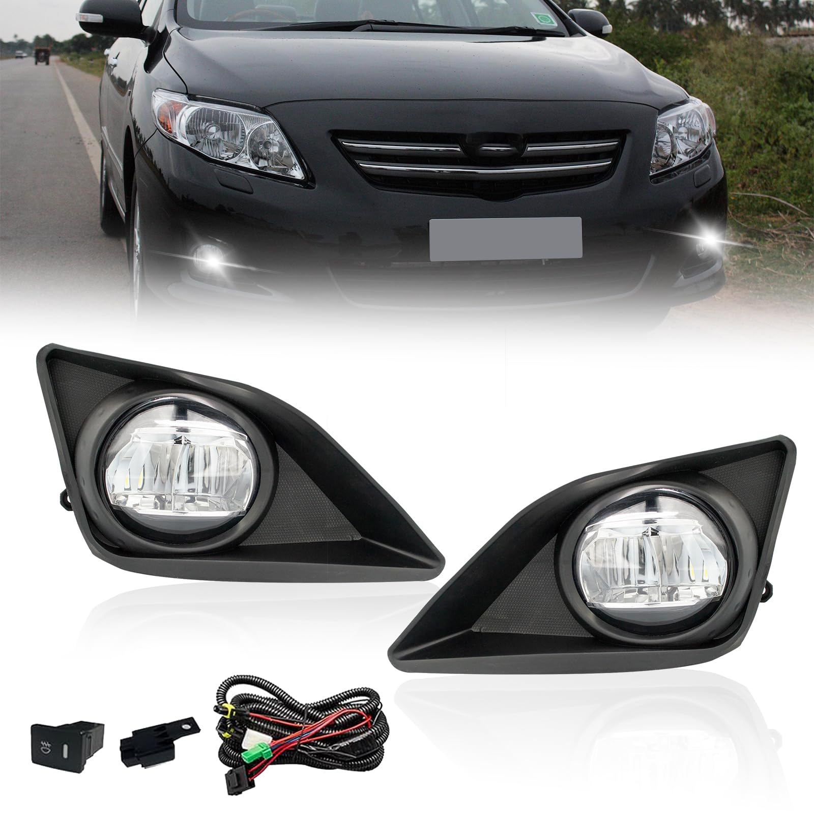 Mua Shocklight Led Fog Lights Fit for 2008 2009 2010 Toyota Corolla ...