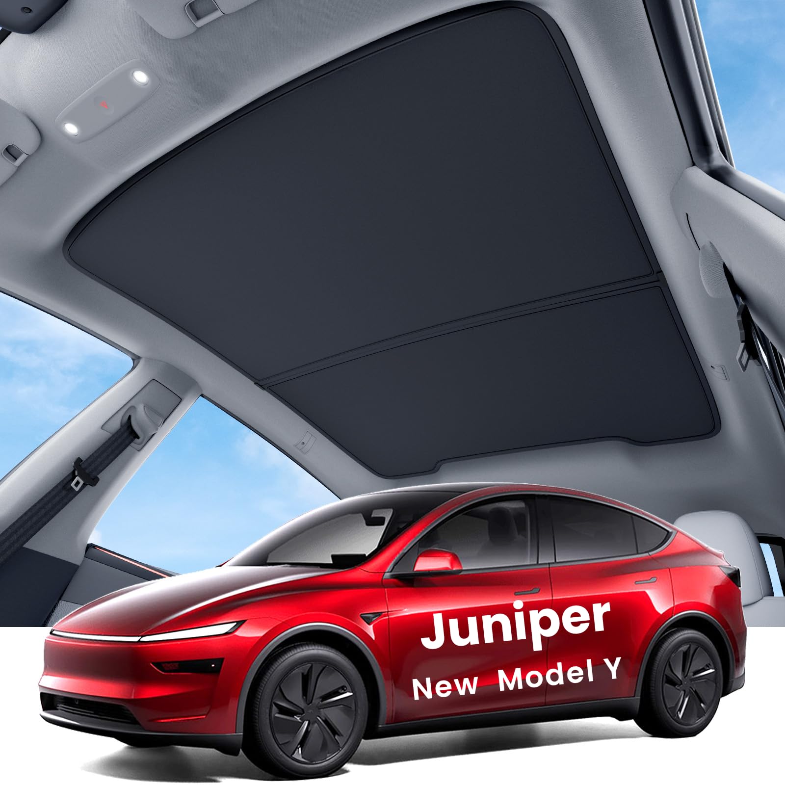 REEVAA 2025 Tesla New Model Y Juniper Sunshade Roof [No Gaps, No ...