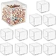 Amazon.com: CDOKY 12 Pcs Clear Acrylic Plastic Small Box with Lid, Mini ...