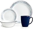 Amazon.com: Corelle Livingware Ocean Blues 16-pc Dinnerware Set: Home ...