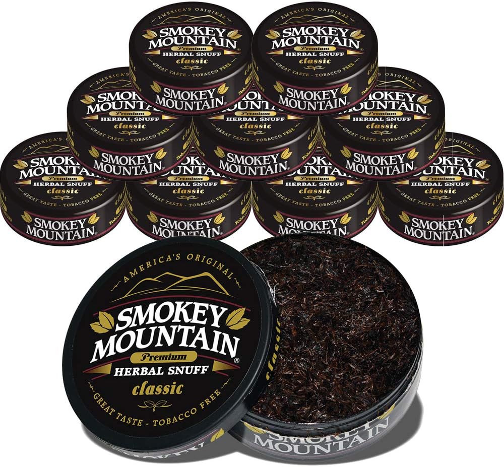 Smokey Mountain Herbal Chew Classic 10 Cans: Amazon.ca: Health ...