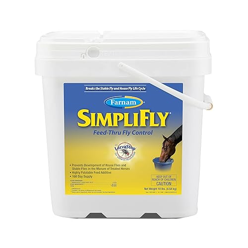Farnam SimpliFly Feed Through Fly Control for Horses, Breaks the Fly ...