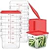 Ziliny Commercial Food Storage Containers with Lids 6 Qt Square ...