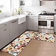 Amazon.com: Boho Floral Kitchen Rugs Mats for Floor Bohemian Vintage ...
