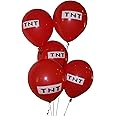 Amazon.com: Pixelated Red TNT Balloon 12" Inch Latex Party Balloons ...