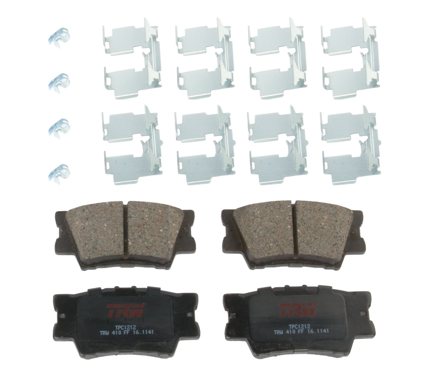 Automotive TRW TPC1212 Premium Ceramic Rear Disc Brake Pad Set TRW ...