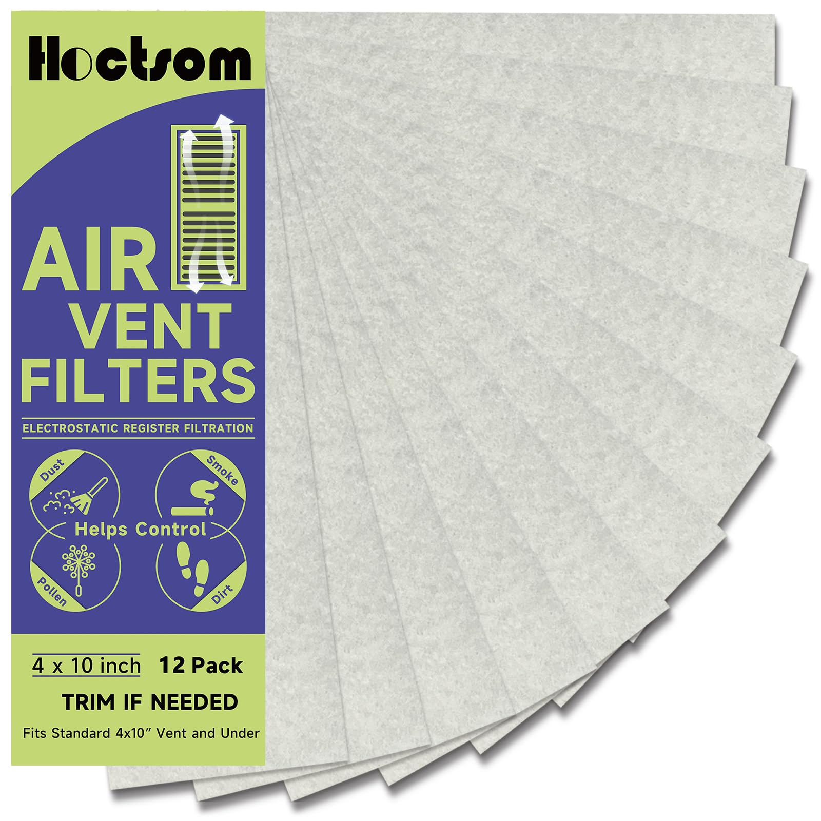 Air Vent Filter 4" x 10" Air Vent Floor Heater Pre-Filter Sheet Work in ...
