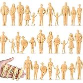 Amazon.com: Namalu 50 Pcs 1:100 Scale White Unpainted Mini People ...