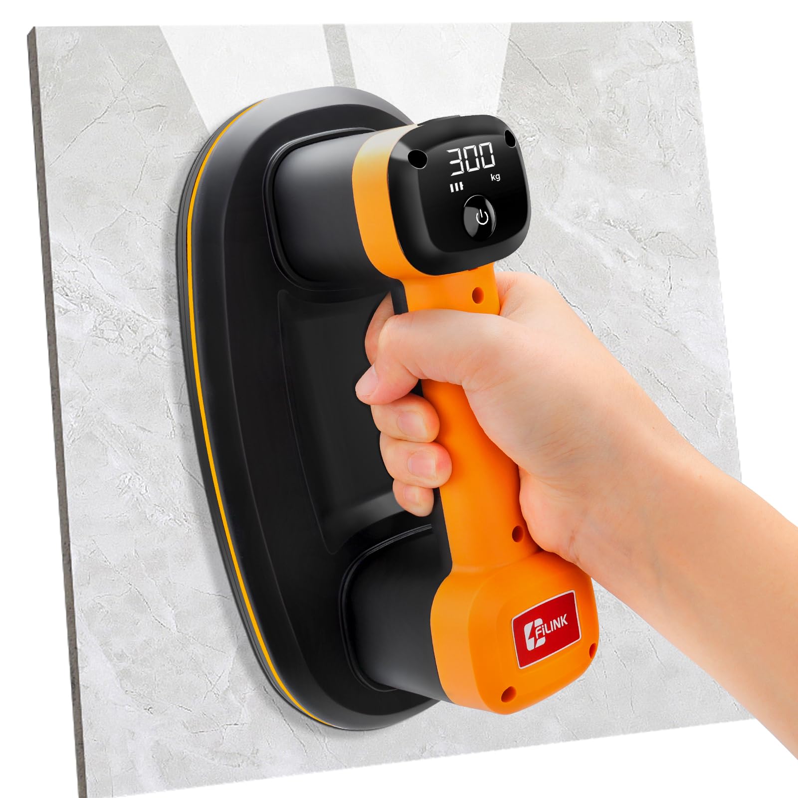 Battery Suction Cup, 660 lbs (300 KG) Suction Power for Glass & Tiles ...