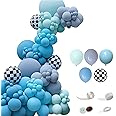 Amazon.com: MYDECORBL Balloon Combination Decorations 146 PCS Blue Race ...