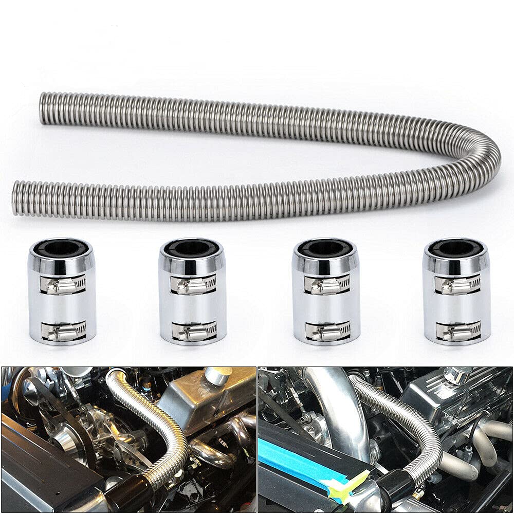 WENJTP Universal 48-inch Flexible Radiator Hose Kit with 1-3/4", 1-1/2 ...