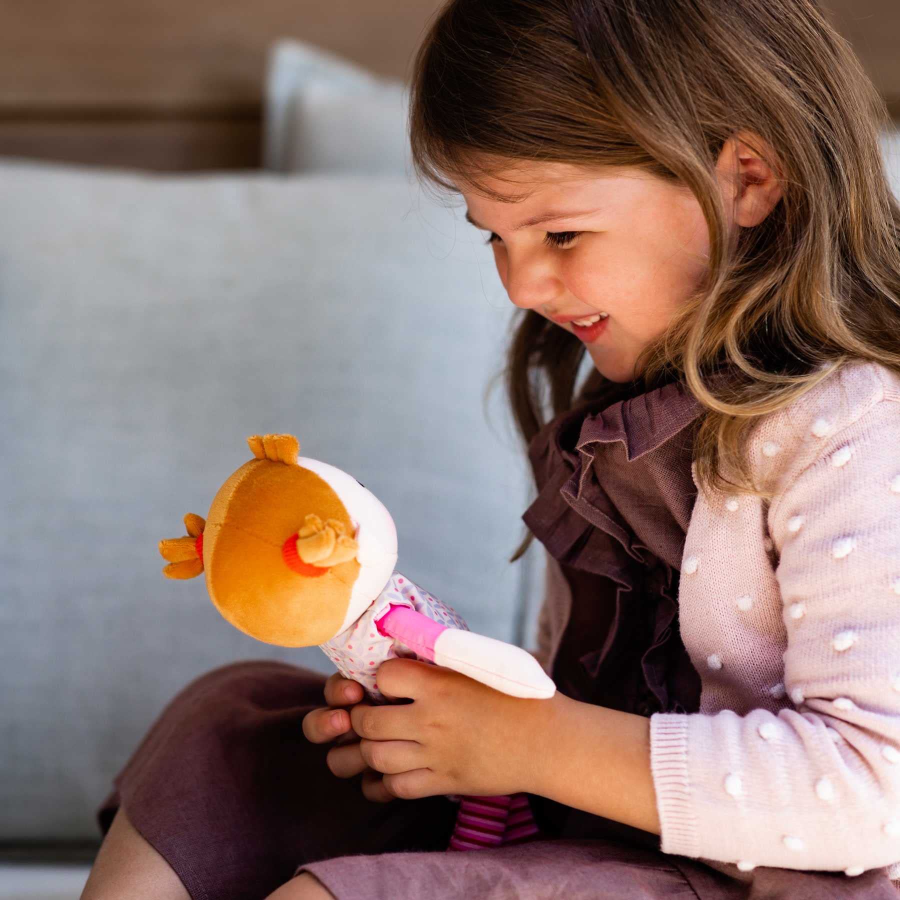 Mua HABA Soft Baby Doll Roya - 10" Rag Doll with Red Pigtails, Pink ...