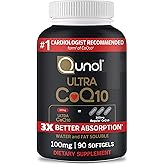 Amazon.com: Qunol CoQ10 200mg Softgels, Ultra CoQ10 - Ultra High Absorption Coenzyme Q10 ...