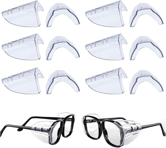 6 Pairs Eye Glasses Side Shields,Slip on Side Shields for Safety ...