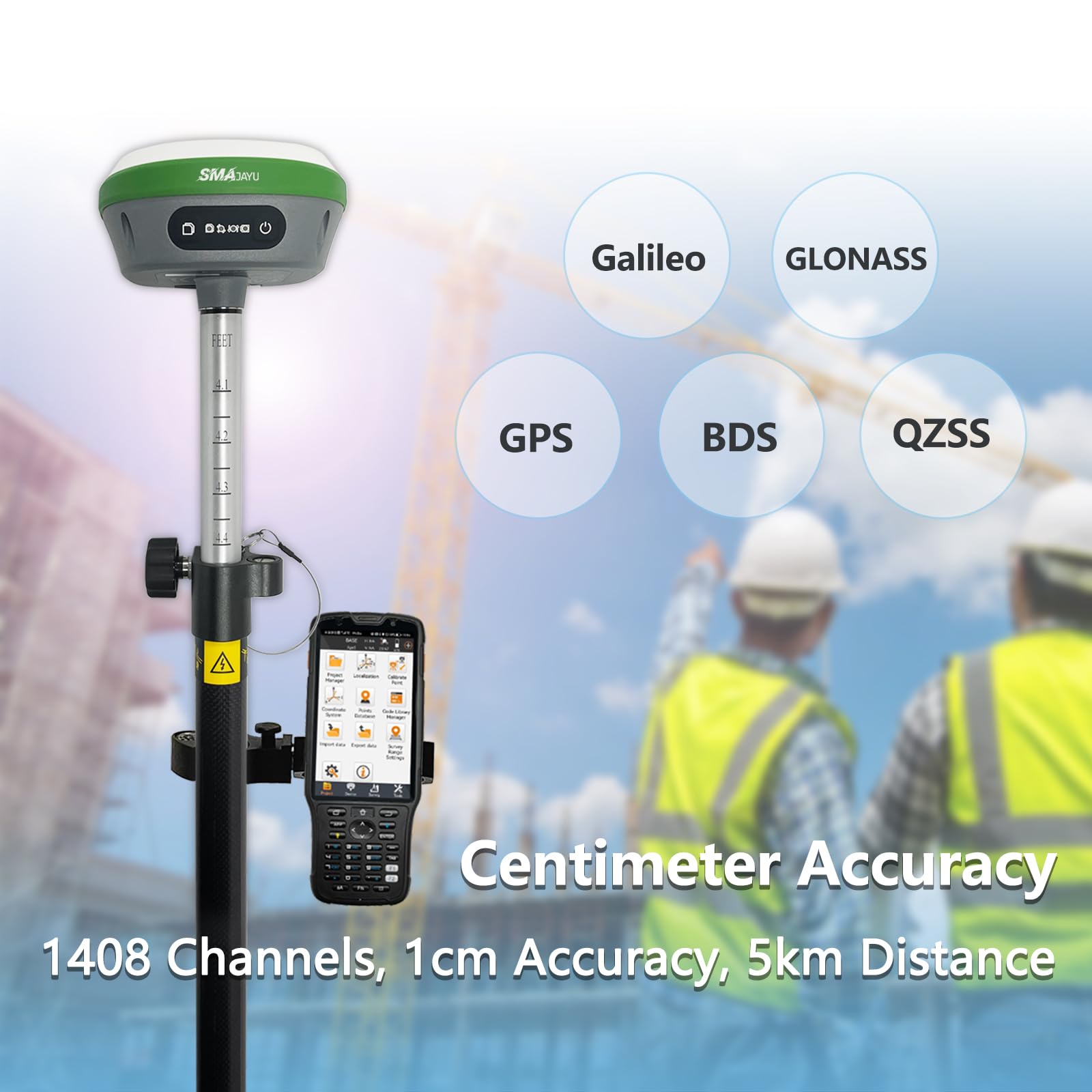 Mua SMAJAYU Surveying Equipment, NOAA Certificated R26 V2 GNSS IMU RTK GPS Rover Base Handheld ...