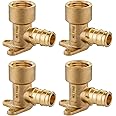 (Pack of 10) EFIELD Pex A 1/2"x 1/2" Female NPT Adapter Full Flow Expansion Brass Fitting,F1960 ...
