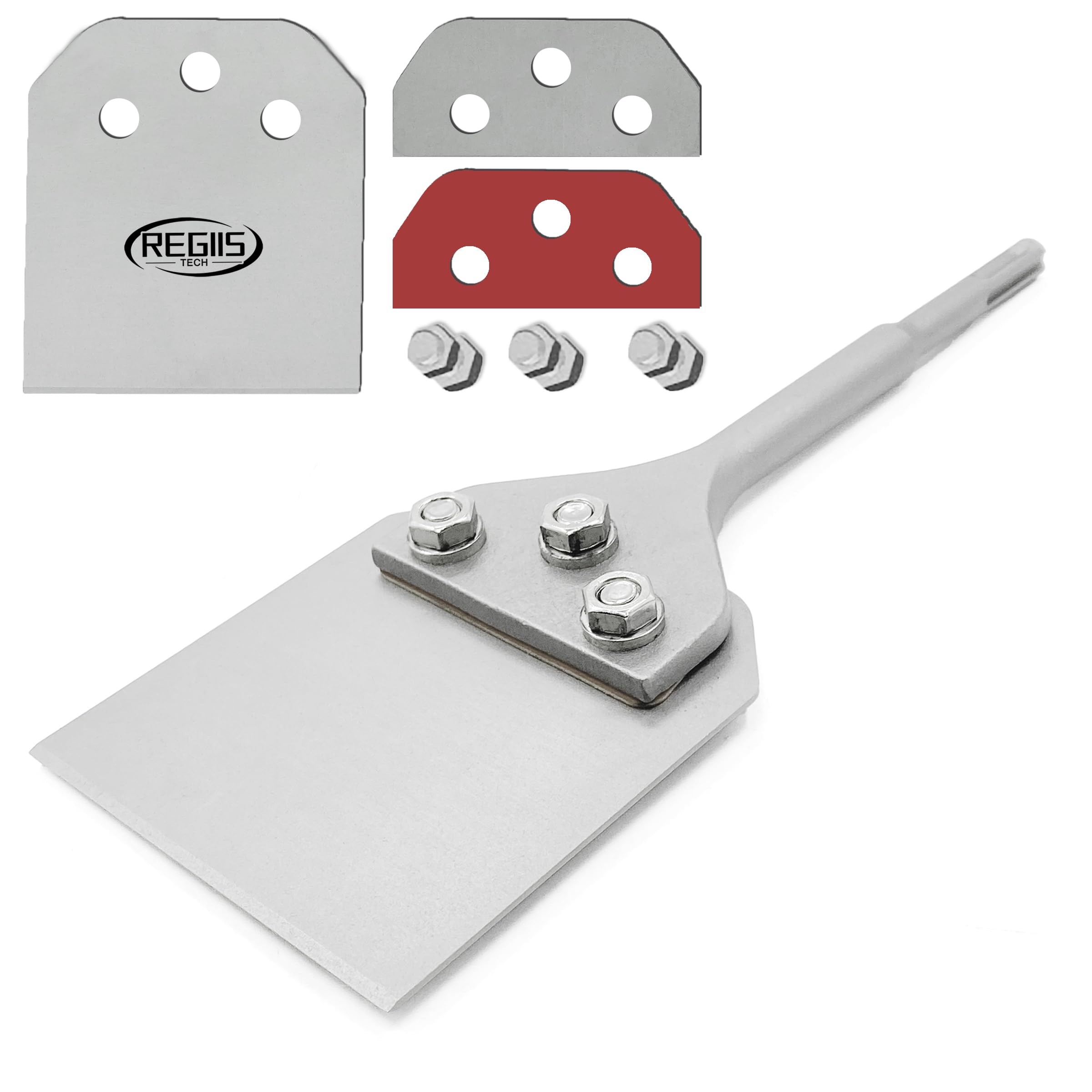 Regiis Tech SDS Plus Floor Scraper 4 in. x 10 in. Wide Tile Flooring ...