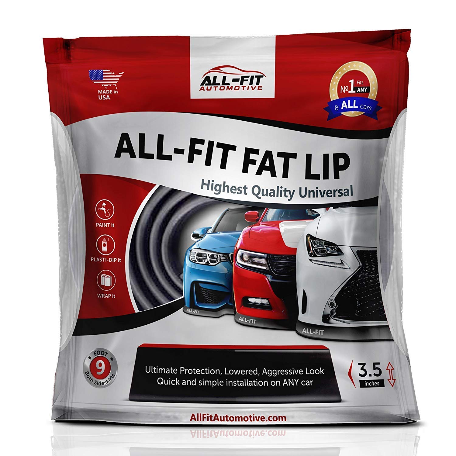 Mua All-Fit Automotive 3.5 Inch Universal Bumper Lip Splitter Kit ...