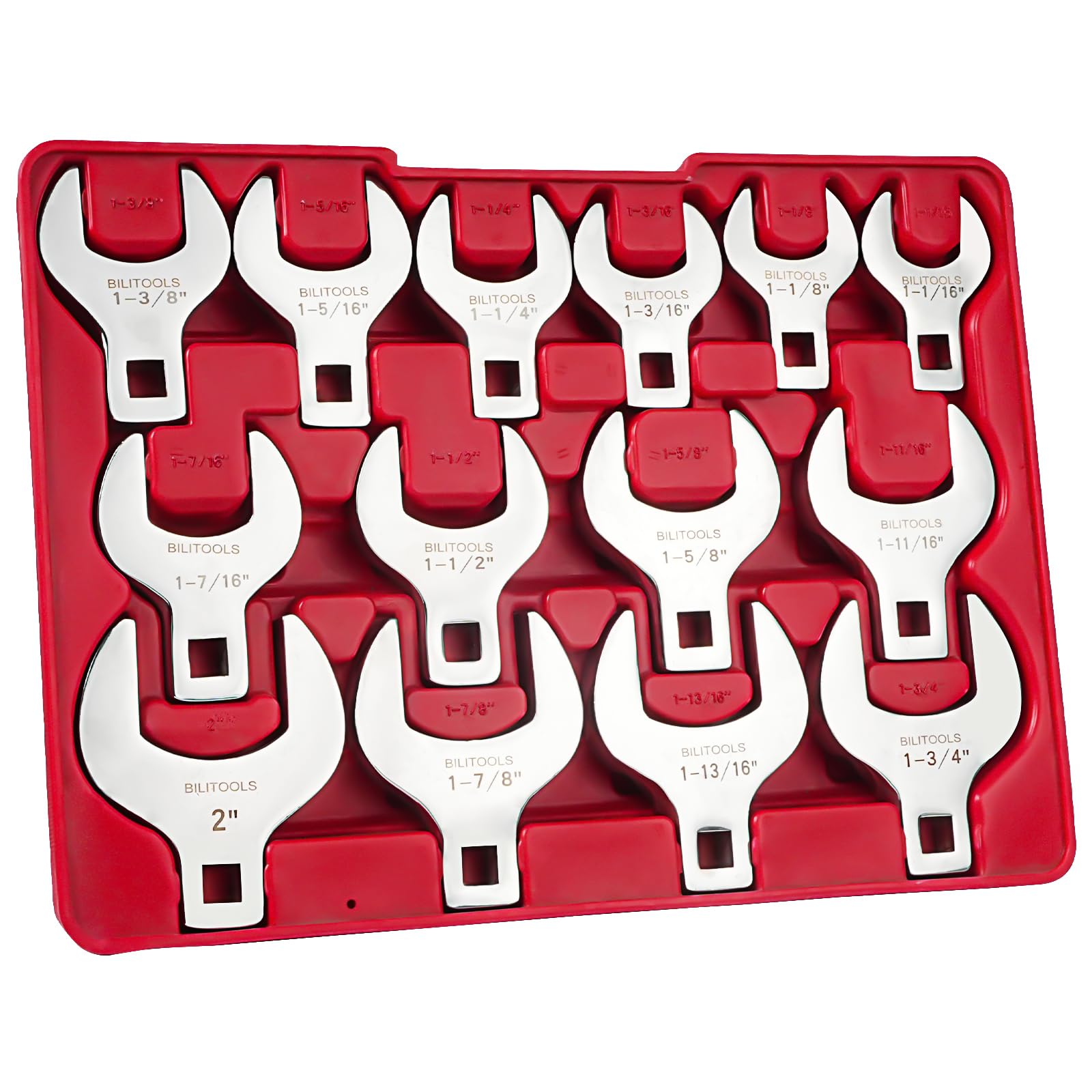 Mua BILITOOLS 14-Piece Jumbo Crows Foot Wrench Set, 1/2" Drive Big ...