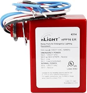 Sensor Switch nLight nPP16-ER 120/277V 50/60Hz Relay Pack Emergency ...