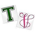 Single Letter Decal for Tumble Cup, Water Bottle, Laptop, car Window or Other Hard and Smooth ...