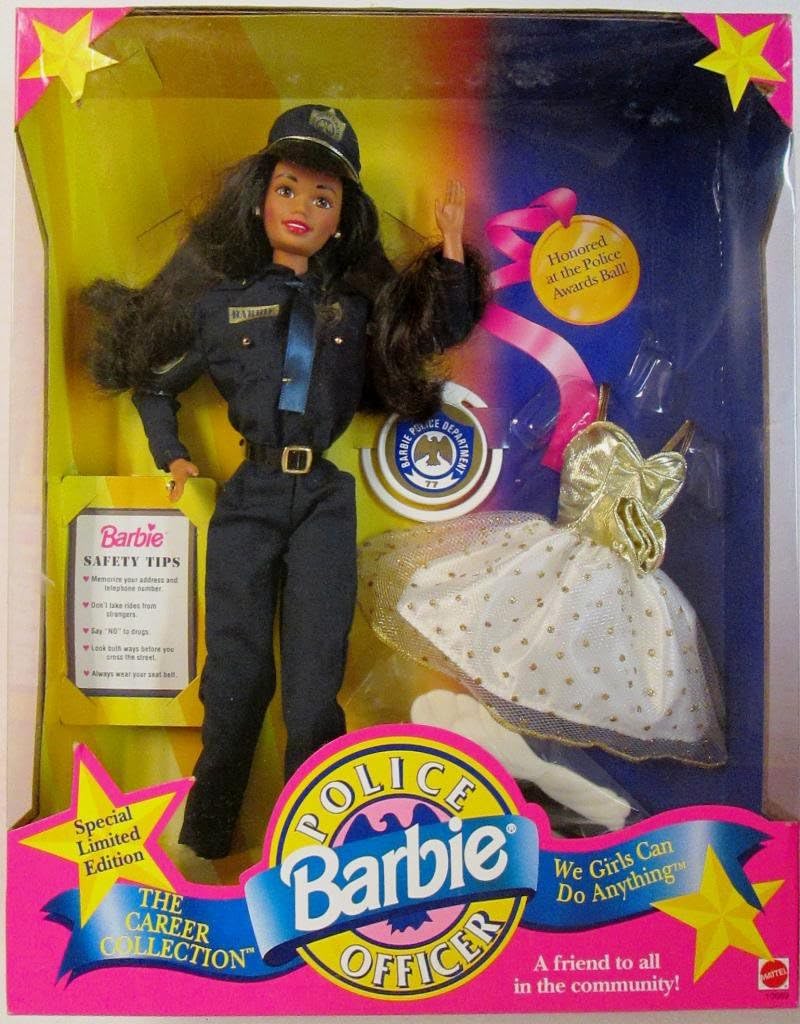 Police Officer Barbie Black Hair: Amazon.co.uk: Toys & Games