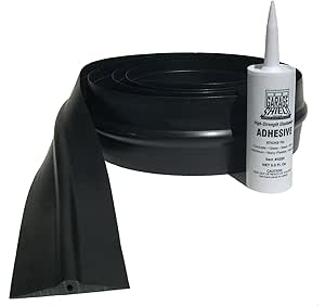 Garage Shield GS10 Black 10 Ft Garage Door Threshold with Adhesive ...