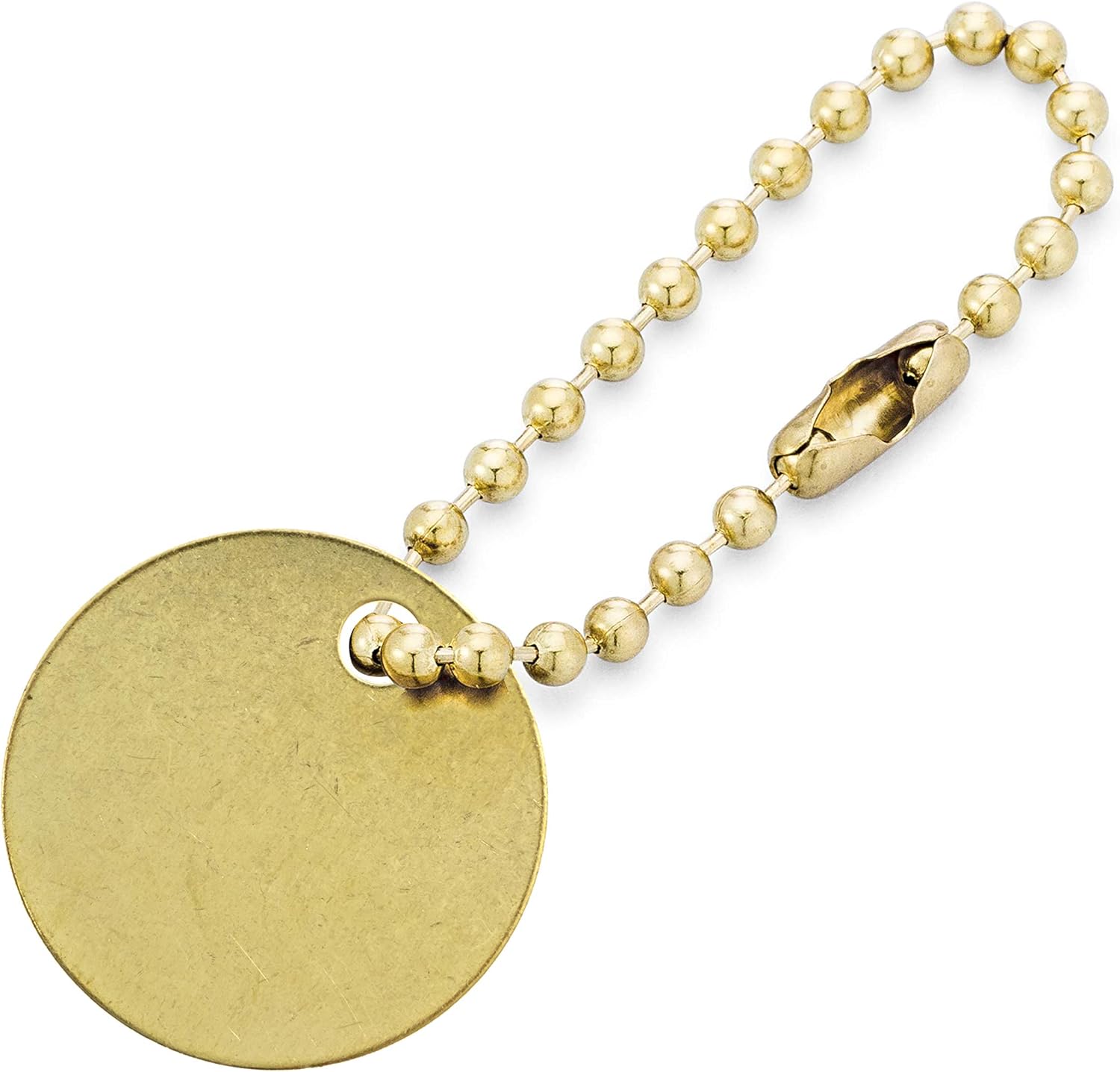 Amazon.com : 1.25" Solid Brass Stamping Tags (0.040") Blank Chits & 4.5 ...