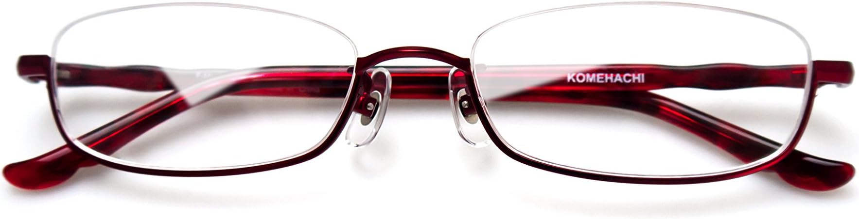 Komehachi - Rectangle/Round Semi Under Rim Clear Lens Prescription ...