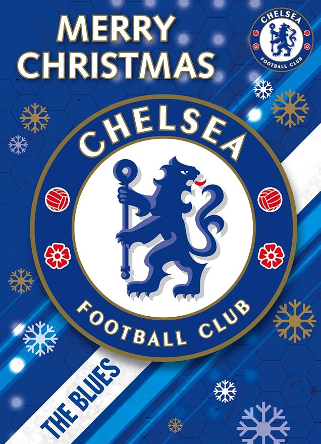 Chelsea FC Christmas Card: Amazon.co.uk: Sports & Outdoors